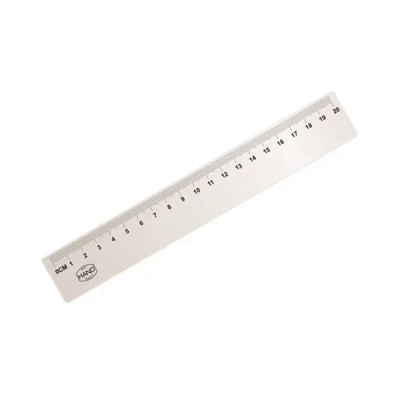 Regla Transparente Biselada Plástica 20cm Hand – OfficePro