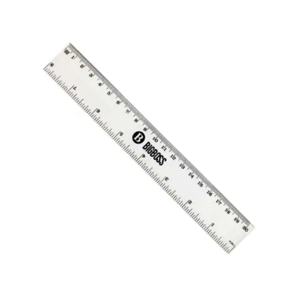 Regla Transparente Plástica 20cm Big Boss – OfficePro